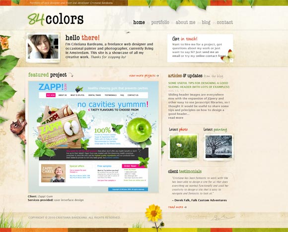 84 Colors | Web Designer - Folio Focus