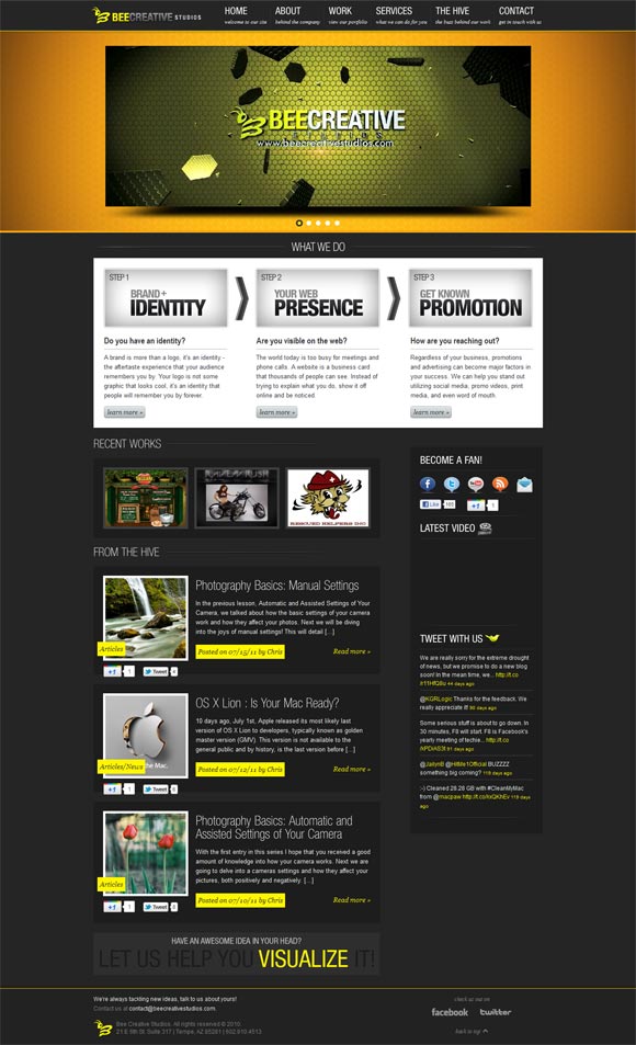 Bee Creative Studios | Web Design - Folio Focus
