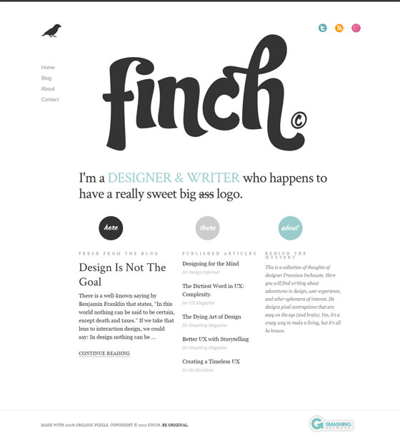Get Finch | Web Designer - Folio Focus