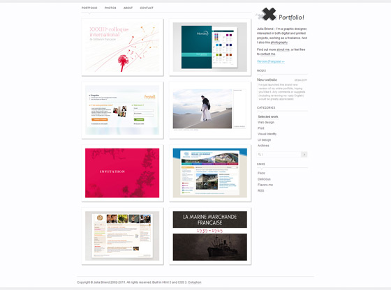 Julia Briend | Web Designer - Folio Focus