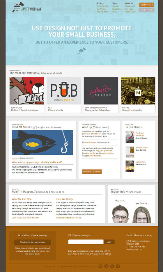 Jupiter Woodsman | Web Design - Folio Focus