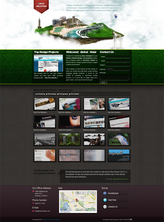 Onyx Solution | Web Design - Folio Focus